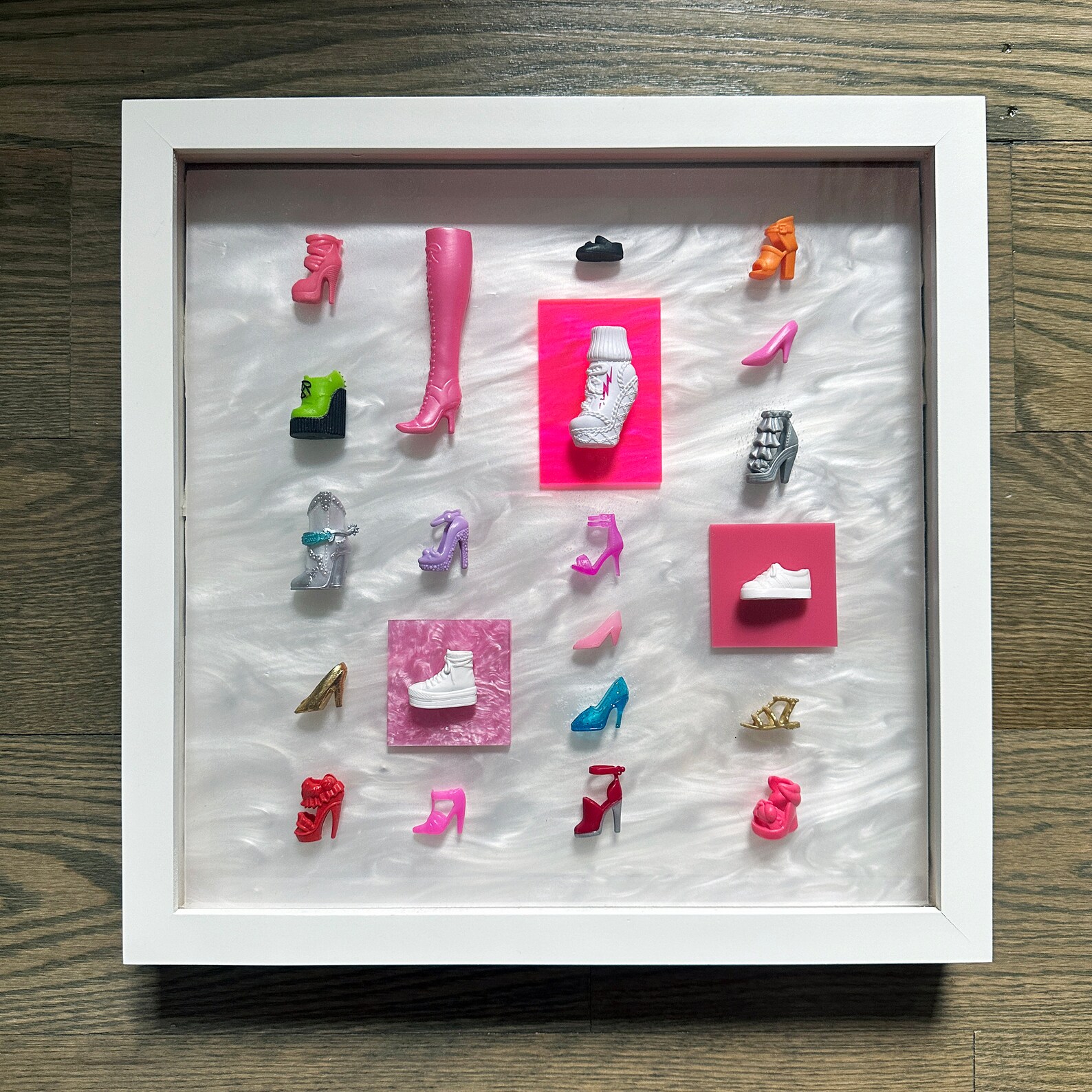 Barbie Shoe Shadow Box Wall Art - Etsy