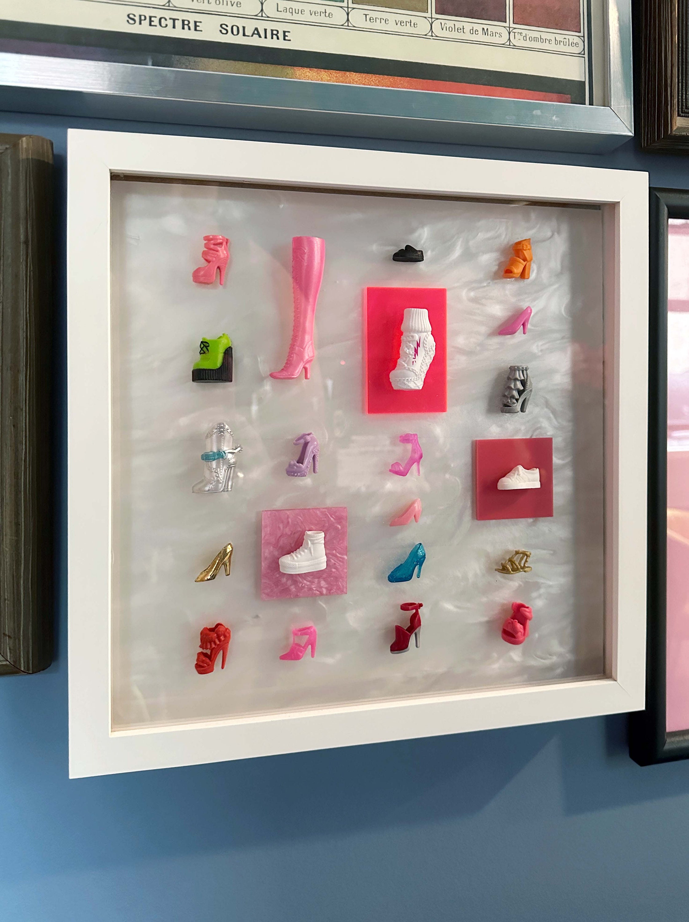 Barbie Shoe Shadow Box Wall Art - Etsy