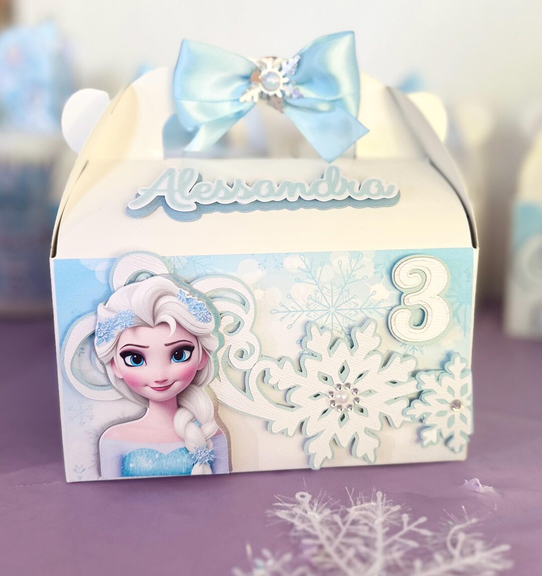 Frozen Favor Boxes With Ribbon - Etsy