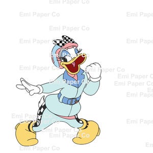 Vintage Blue Mickey Roadster Racer Image: PNG Instant Download - Etsy