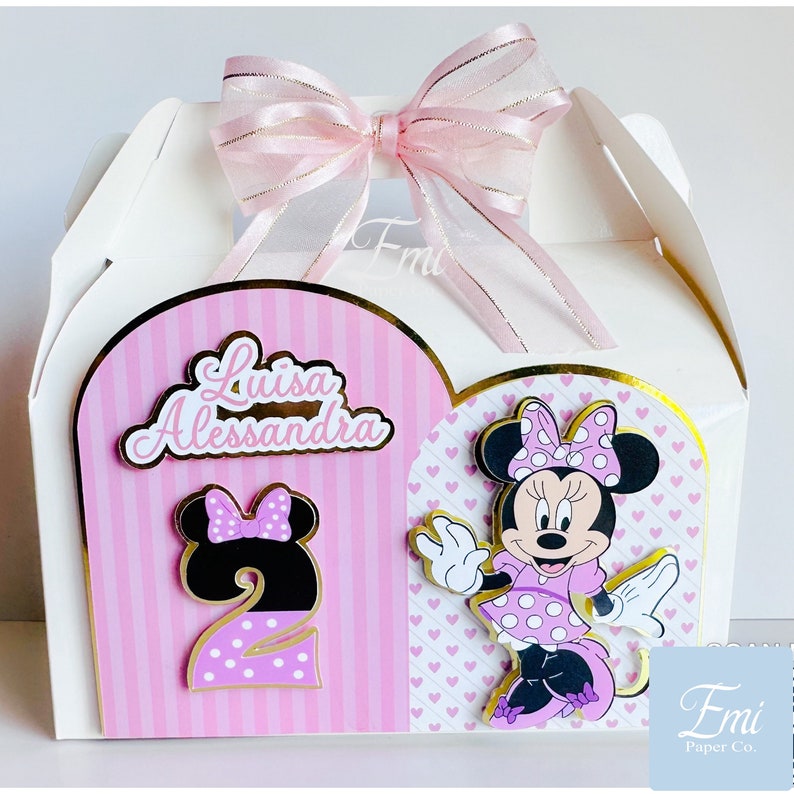 Minnie Mouse Favor Boxes, Minnie Treat Box - Etsy