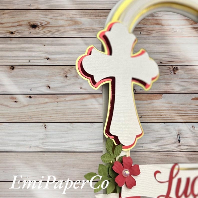 Cross Cake Topper, Christening, Baptism, First Communion, Confirmation ...