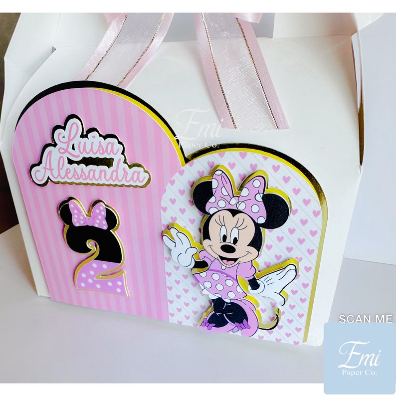 Minnie Mouse Favor Boxes, Minnie Treat Box - Etsy