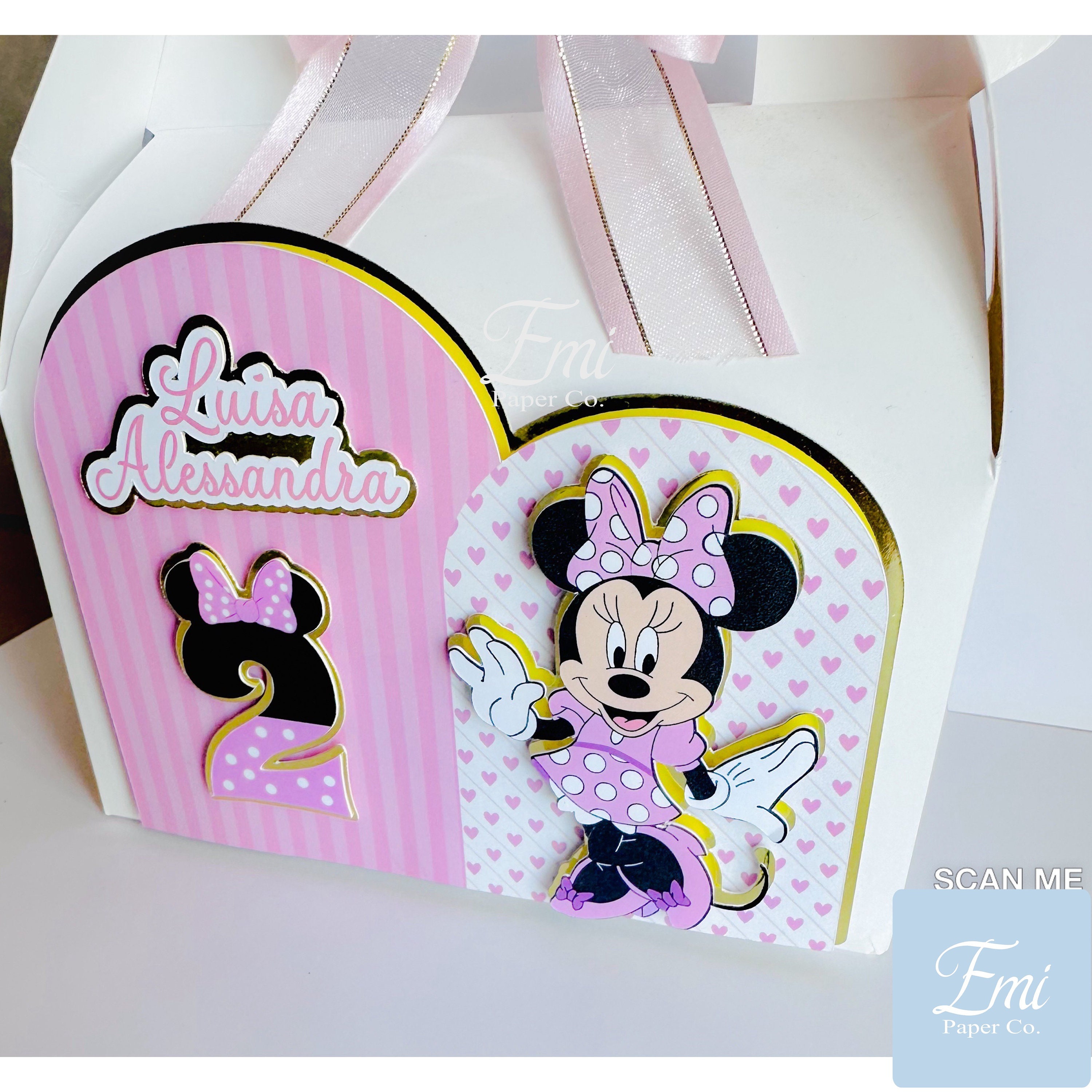 Minnie Mouse Favor Boxes, Minnie Treat Box - Etsy