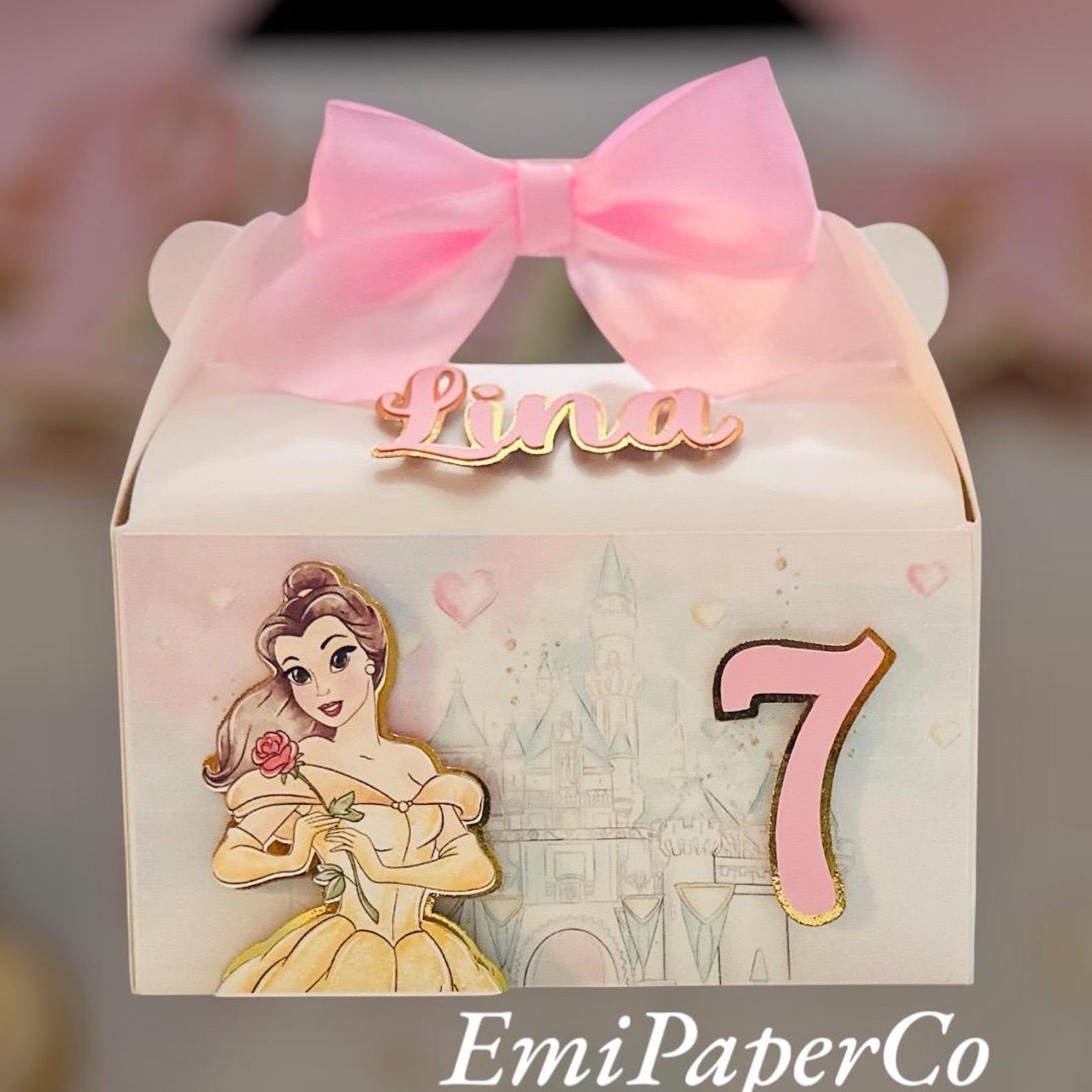 Princess Favor Boxes With Ribbon - Etsy