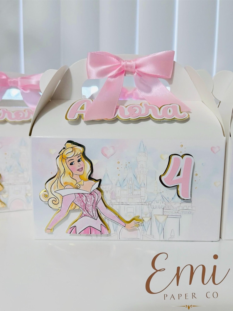 Princess Favor Boxes With Ribbon - Etsy