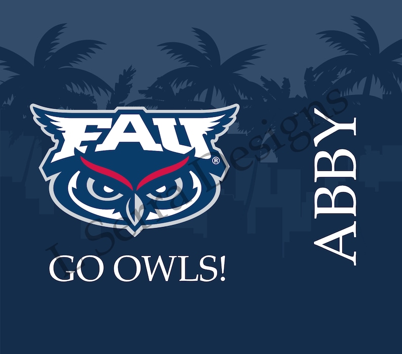 FAU Tumbler Wrap Design - Etsy