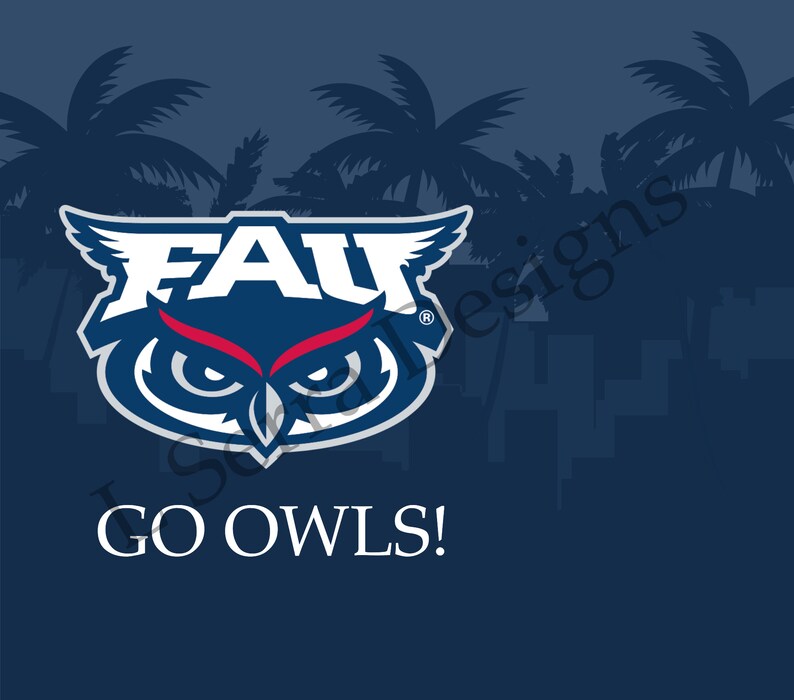 FAU Tumbler Wrap Design - Etsy