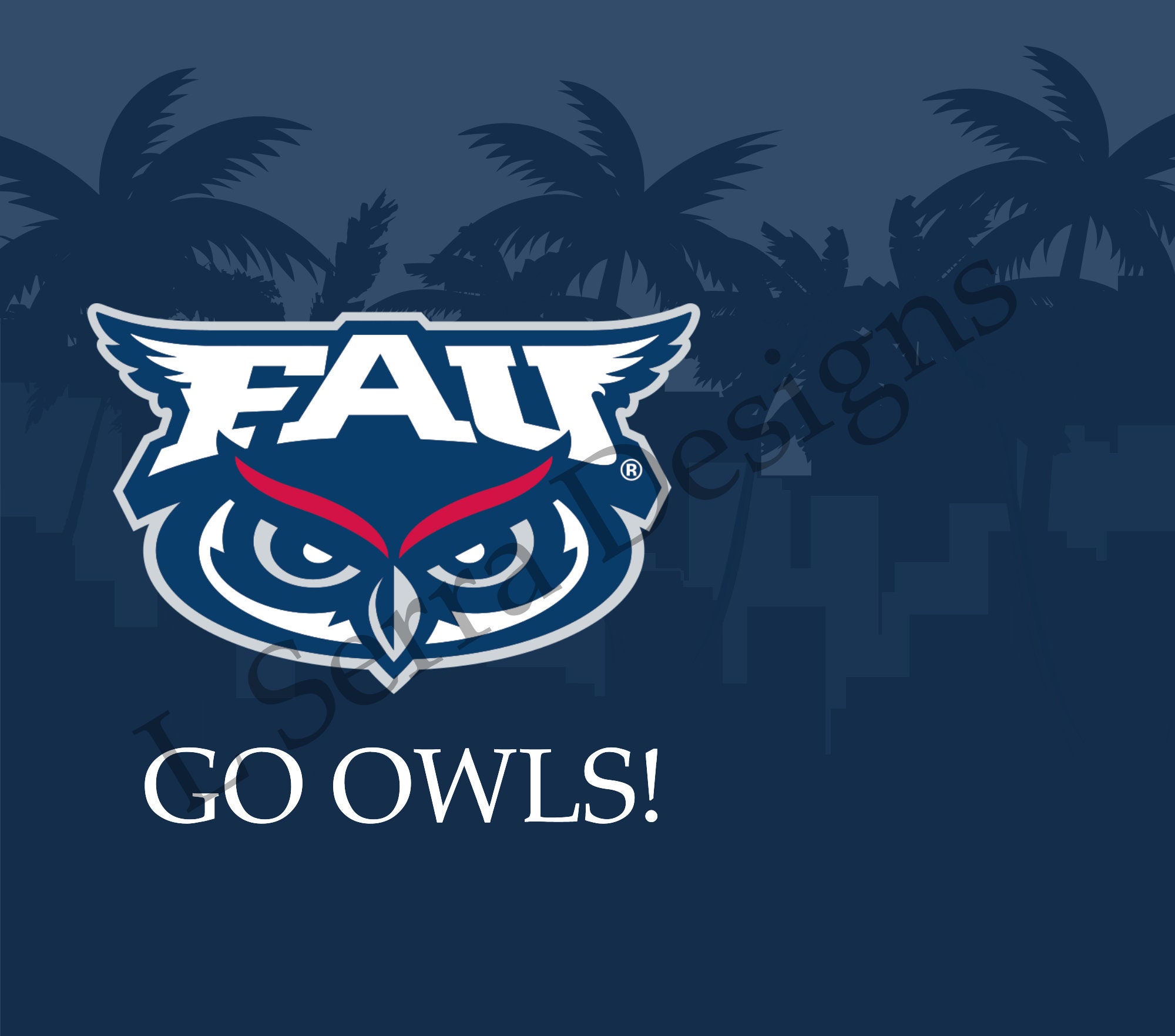 FAU Tumbler Wrap Design - Etsy