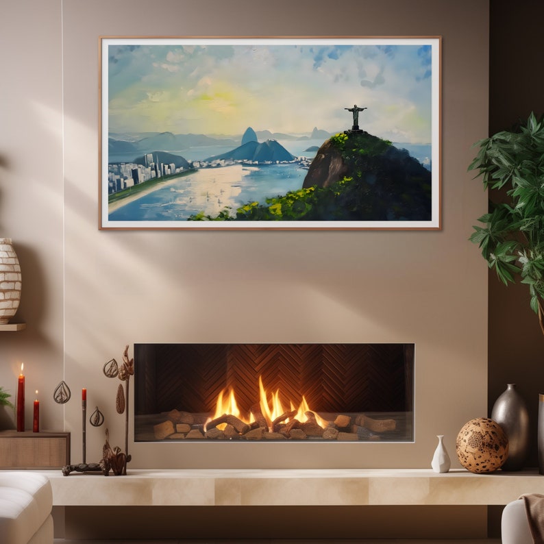 Animated Rio De Janeiro "the Redeemer" Watercolour Art | Video ...