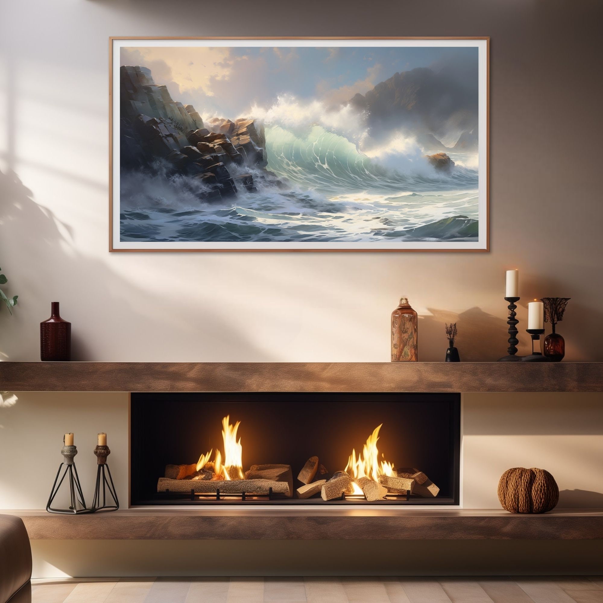 LIVE ANIMATED Frame Art Background Screensaver Wallpaper | Mountain ...