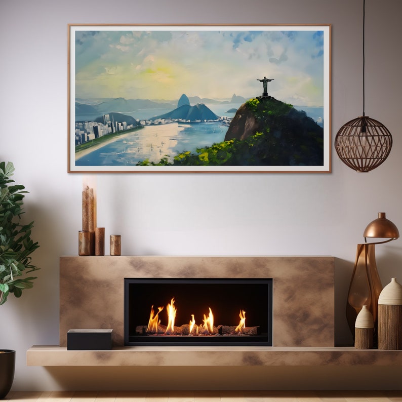 Animated Rio De Janeiro "the Redeemer" Watercolour Art | Video ...