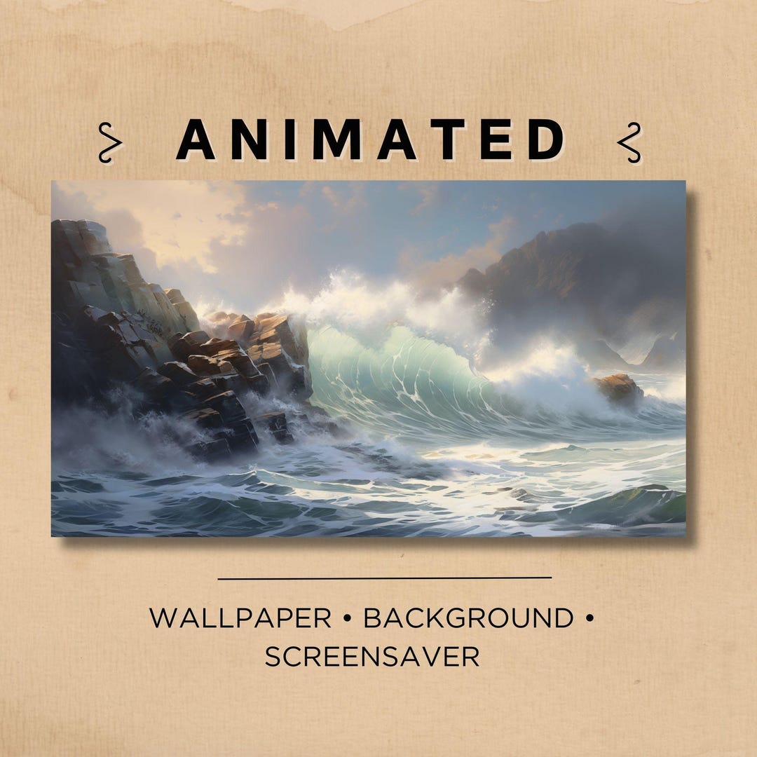 LIVE ANIMATED Frame Art Background Screensaver Wallpaper | Mountain ...