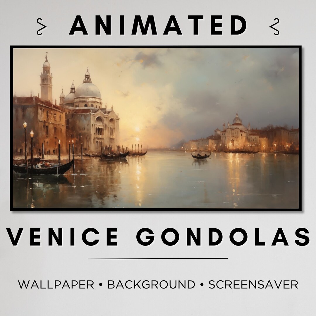 LIVE ANIMATED Frame Art Background Screensaver Wallpaper Venice Ocean ...