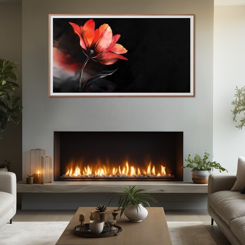 Animated Single Flower Art | Video, Screensaver, Background, Wallpaper ...