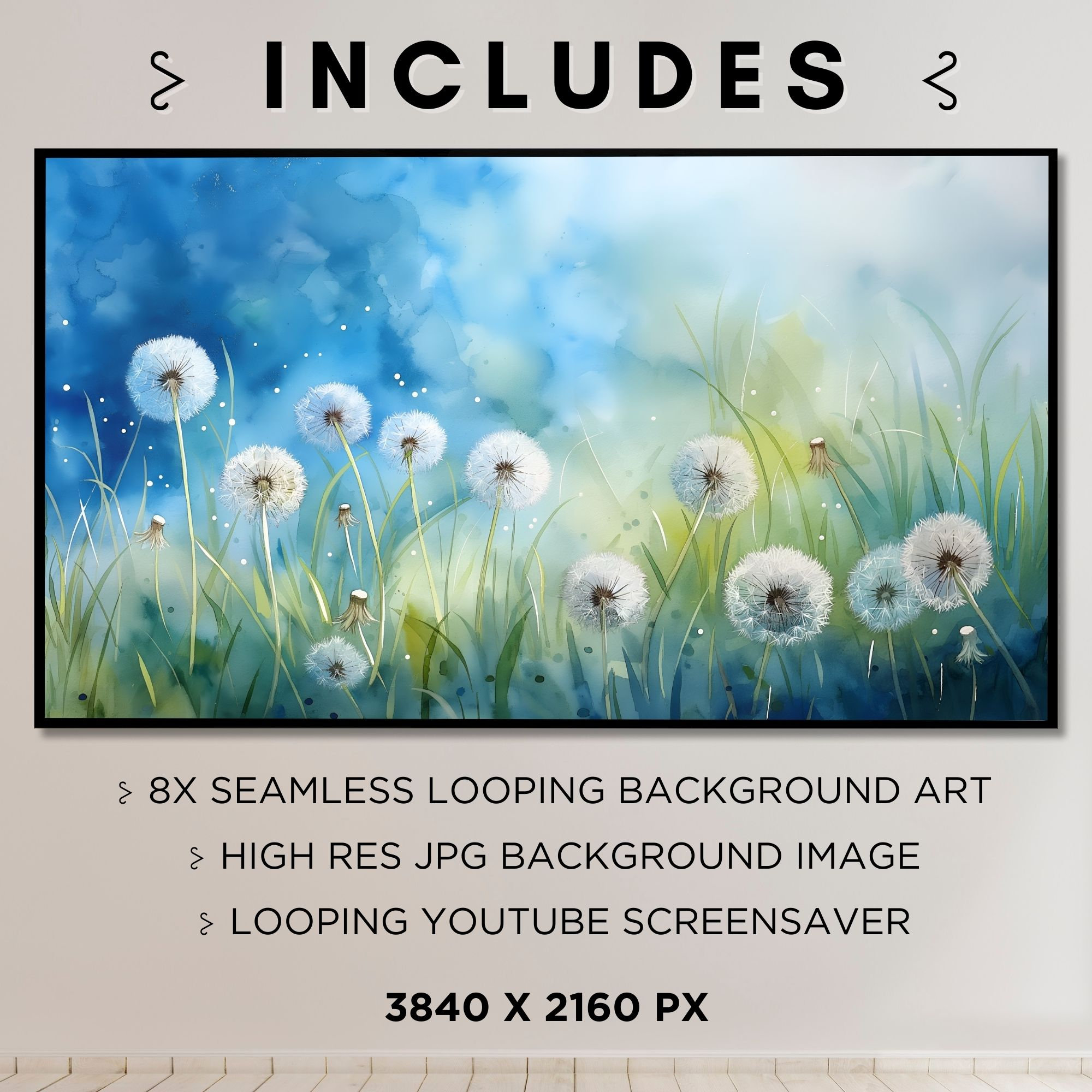 Animated Flower Art Collection Videos for Tvs, Computers, Laptops | 8x ...