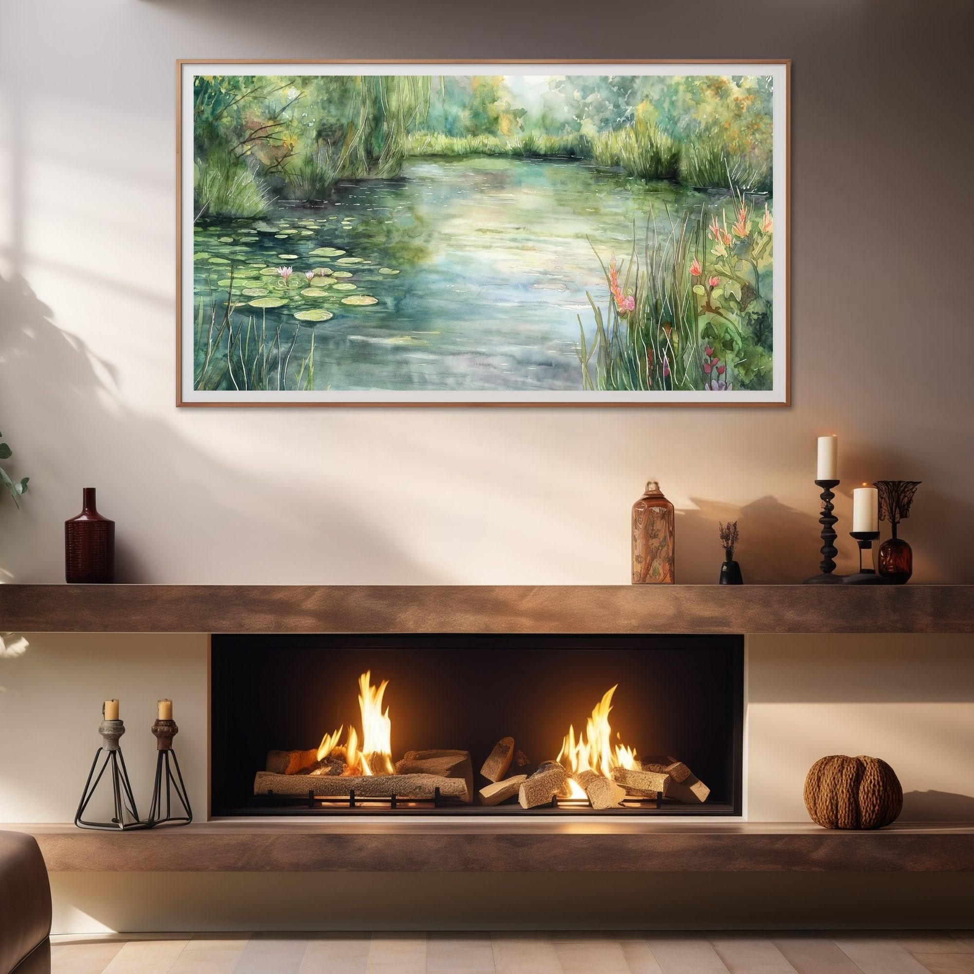 LIVE ANIMATED Frame Art Background Screensaver Wallpaper | Watercolor ...