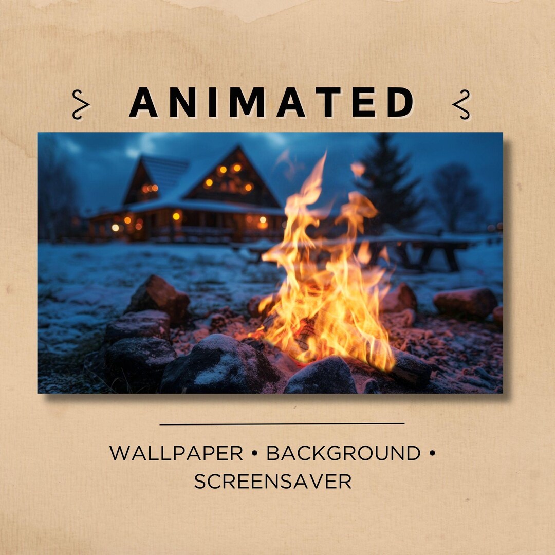 LIVE ANIMATED Frame Art Background Screensaver Wallpaper | Snowy ...