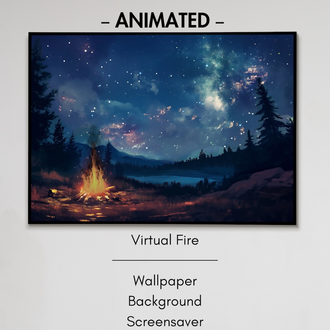LIVE ANIMATED Frame Art Background Screensaver Wallpaper Starry Night ...