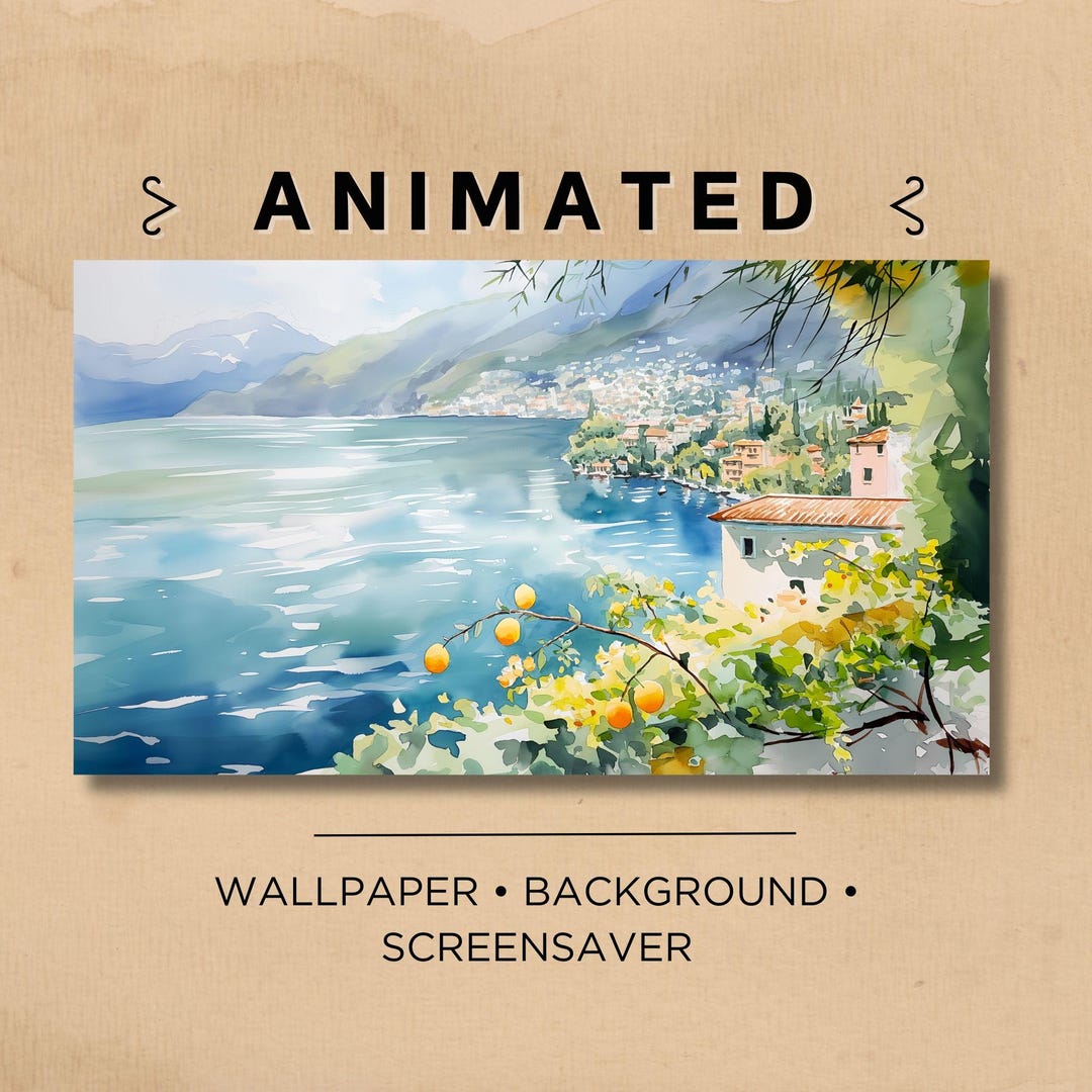 LIVE ANIMATED Frame Art Background Screensaver Wallpaper | Waterfront ...