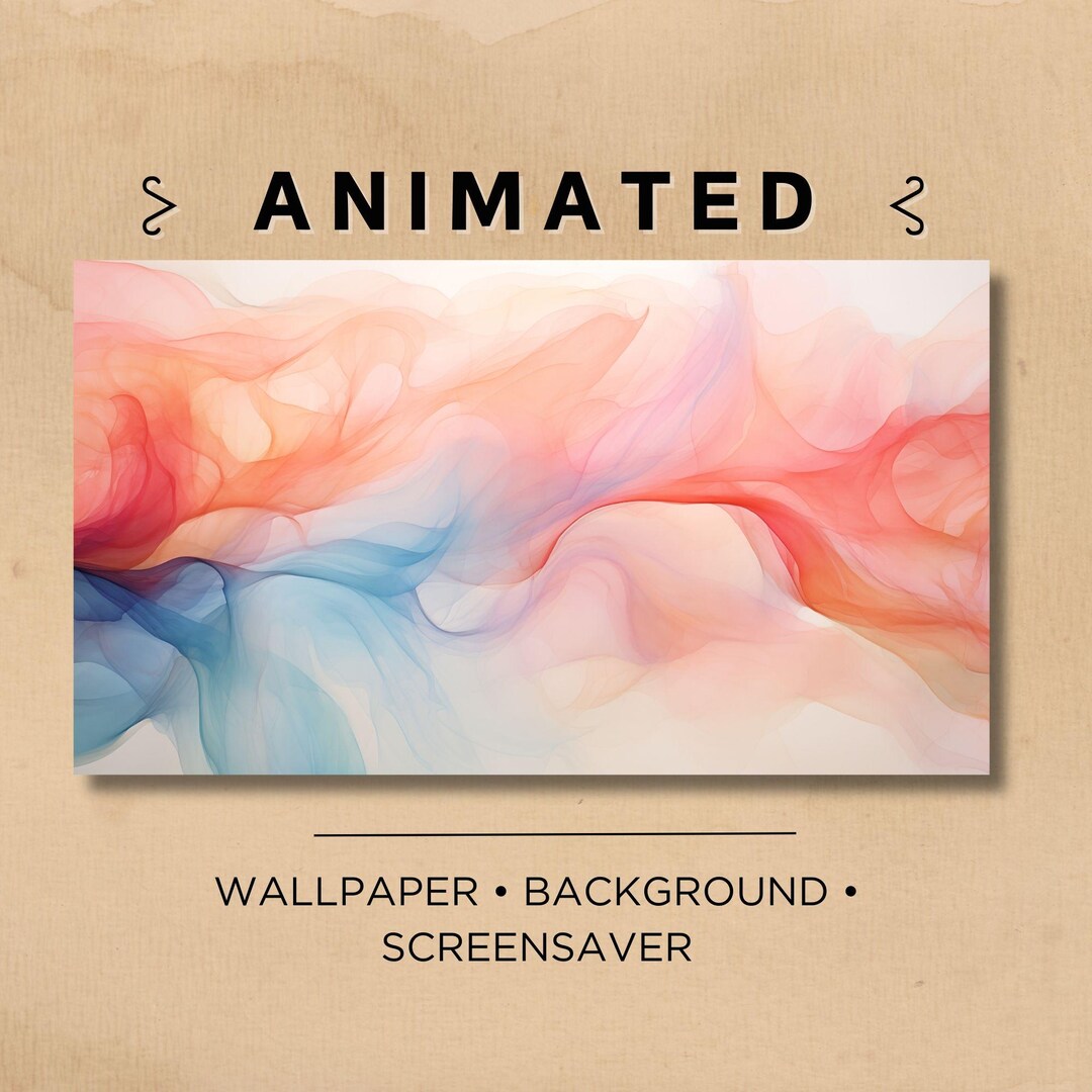 SEAMLESS ANIMATED Background Screensaver Wallpaper | Soft Watercolor ...