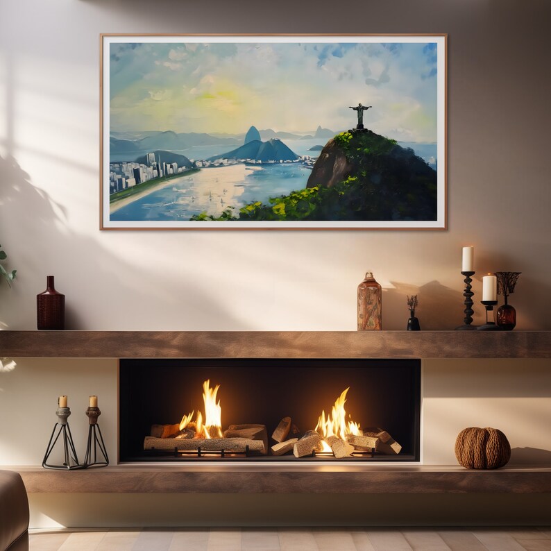 Animated Rio De Janeiro "the Redeemer" Watercolour Art | Video ...