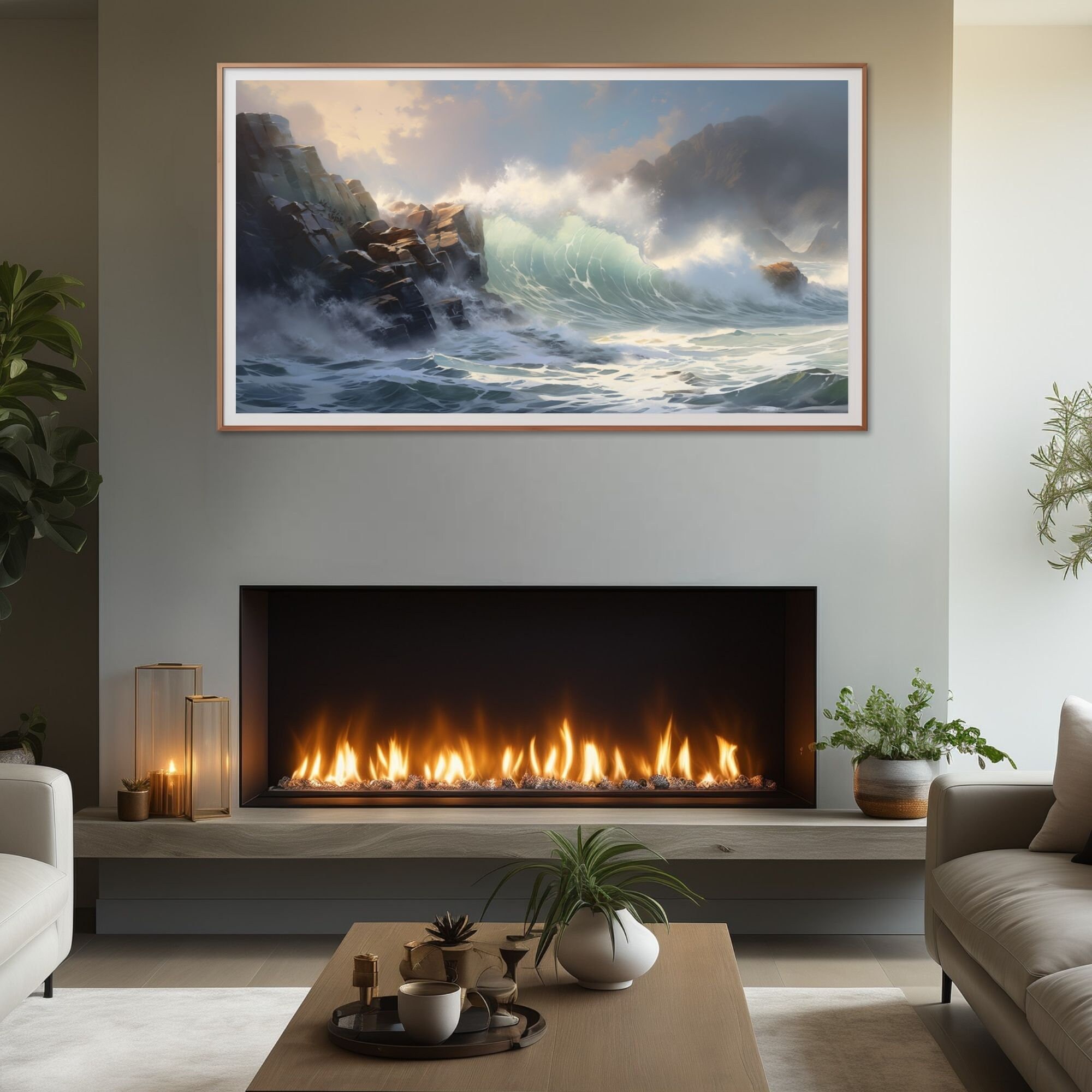 LIVE ANIMATED Frame Art Background Screensaver Wallpaper | Mountain ...