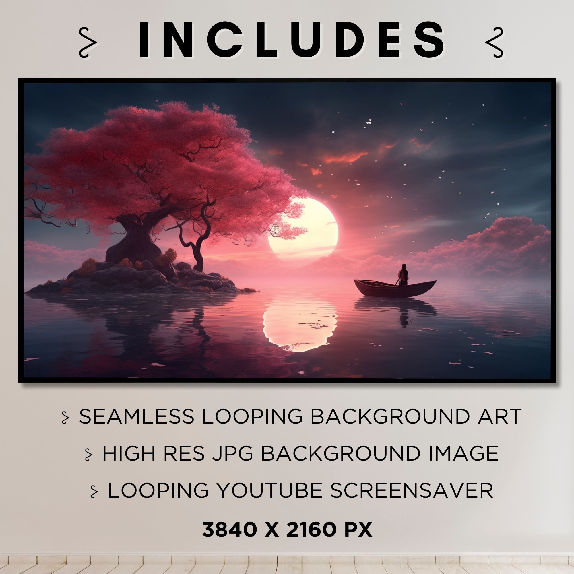 LIVE ANIMATED Frame Art Background Screensaver Wallpaper | Cherry ...