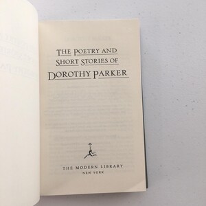 The Poetry and Short Stories of Dorothy Parker”. Hardcover With Dust ...