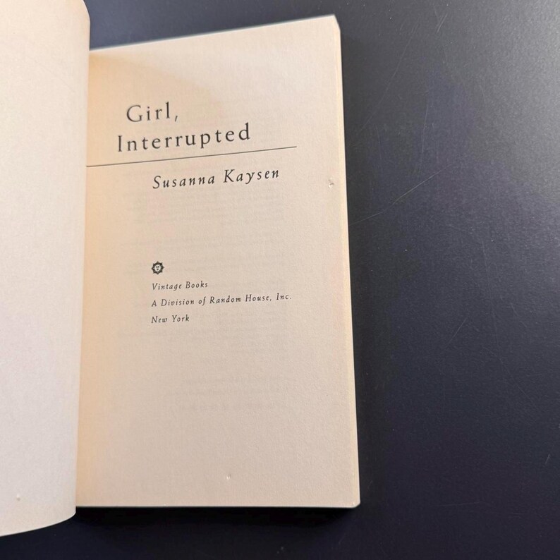 Girl, Interrupted by Susanna Kaysen - Etsy