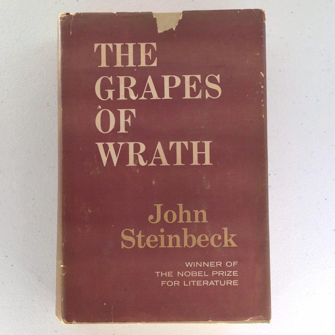 John Steinbeck “the Grapes of Wrath”. BCE Hardcover With Dust Jacket in ...
