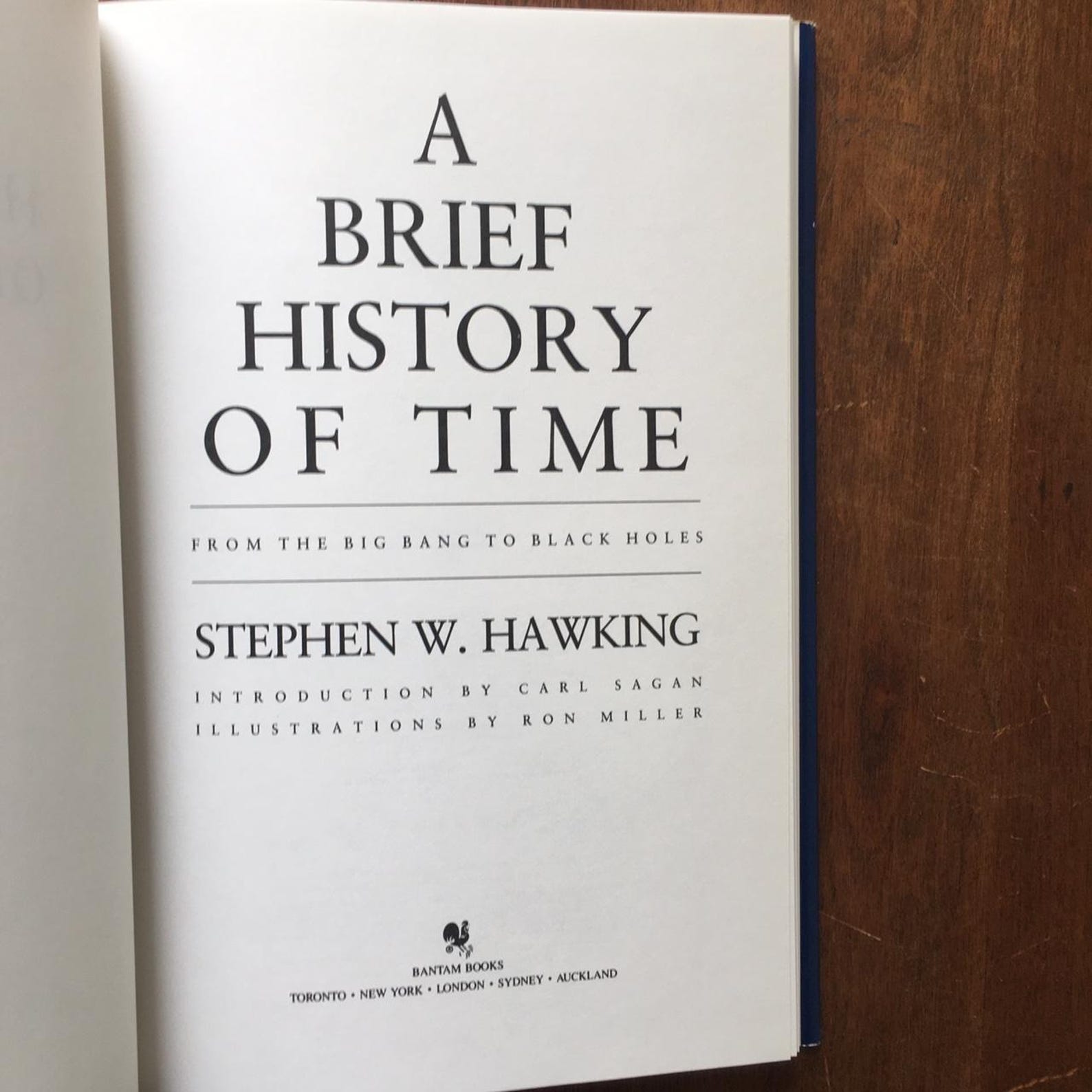 Stephen Hawking A Brief History of Time Hardcover Book - Etsy