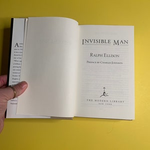 Ralph Ellison invisible Man Modern Library - Etsy
