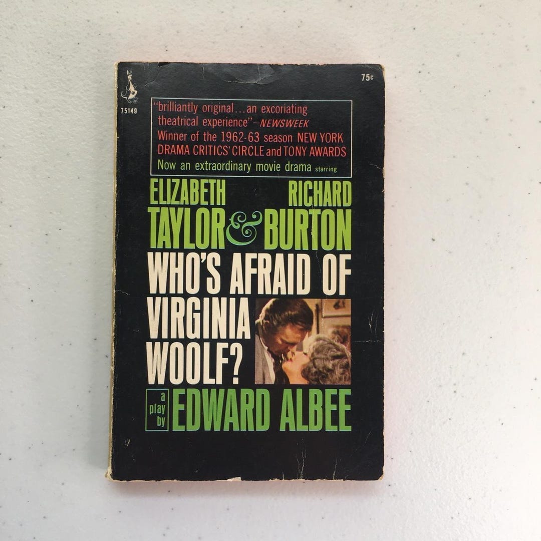 Edward Albee Whos Afraid of Virginia Woolf - Etsy