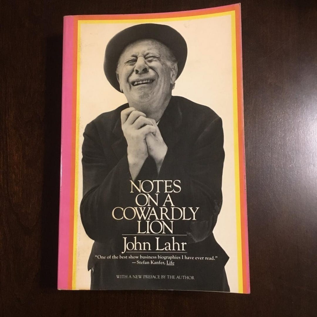 Notes on A Cowardly Lion”. John Lahr. Vintage Paperback in Good ...