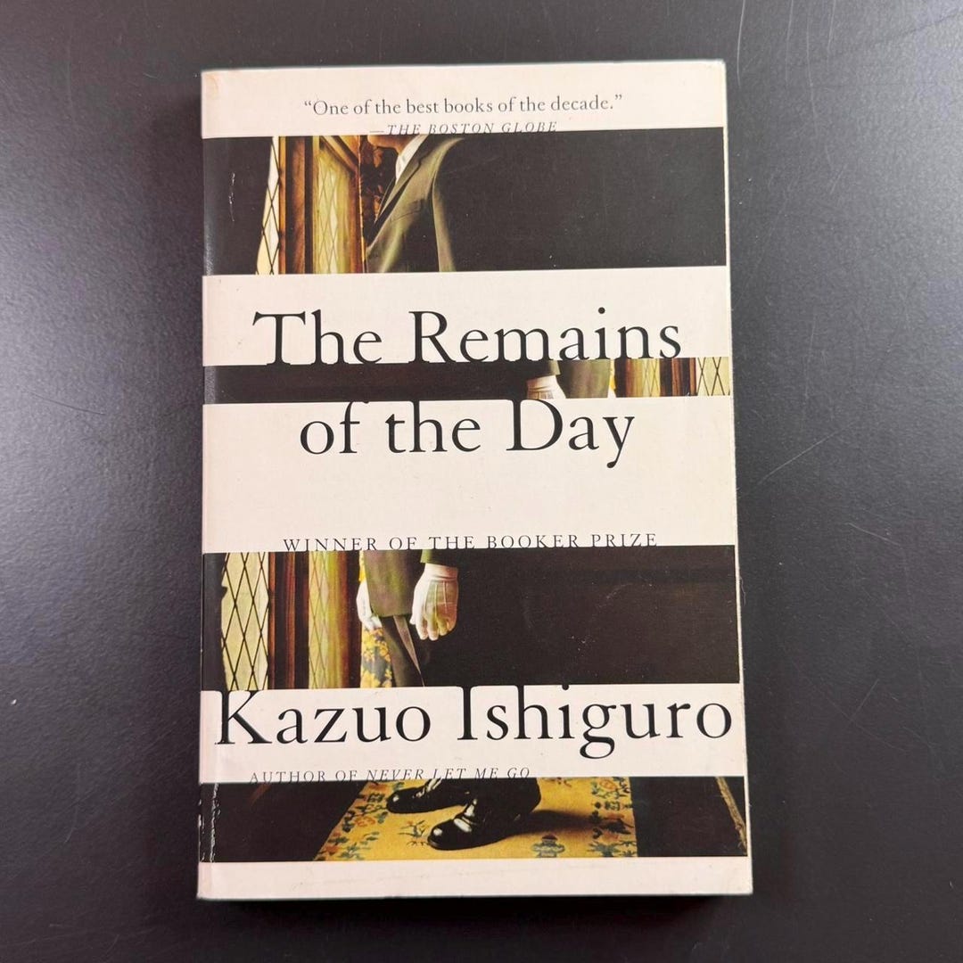 Kazuo Ishiguro “the Remains of the Day” Book - Etsy