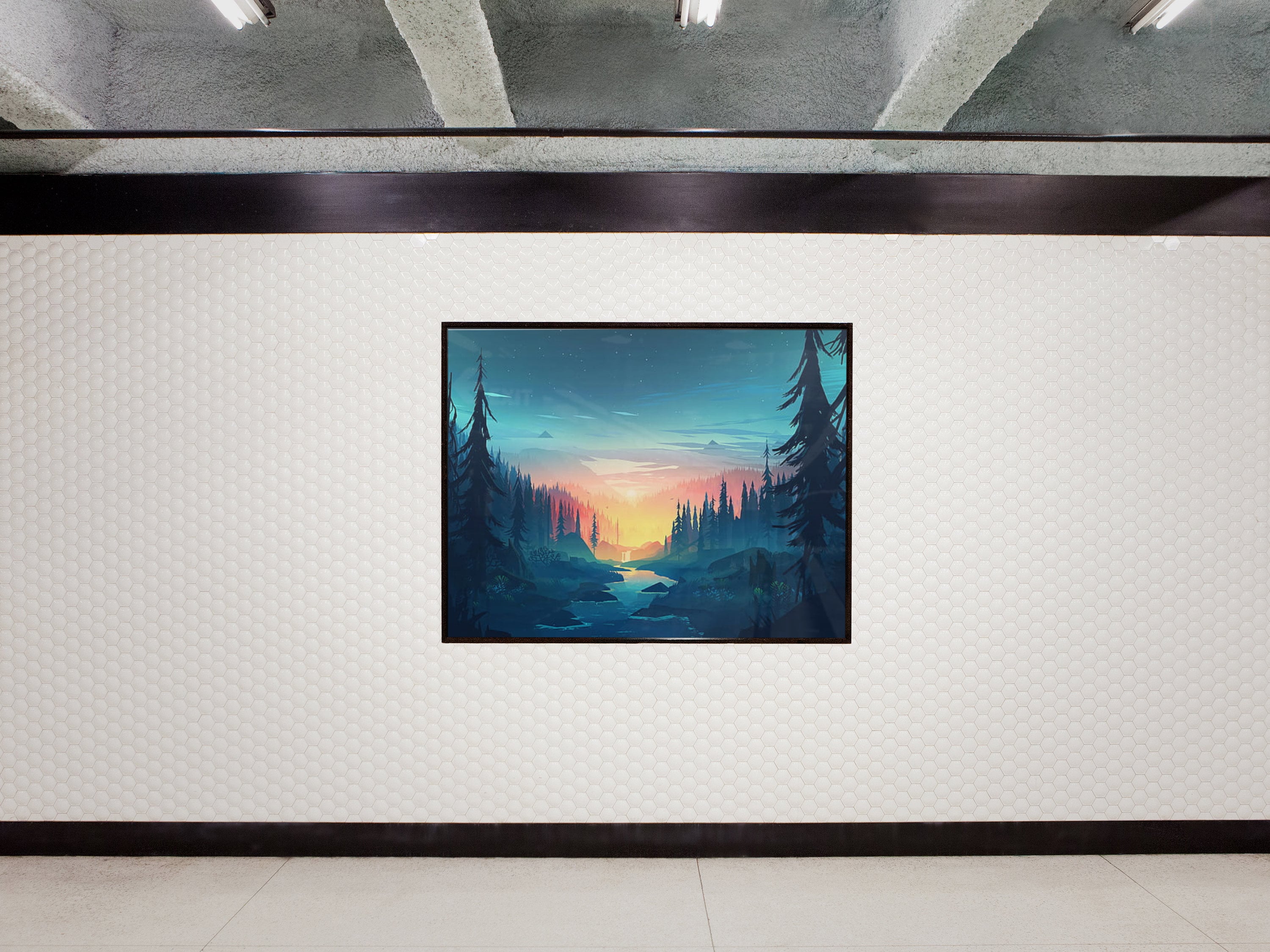 Beautiful Sunset Landscape Digital Print - Etsy