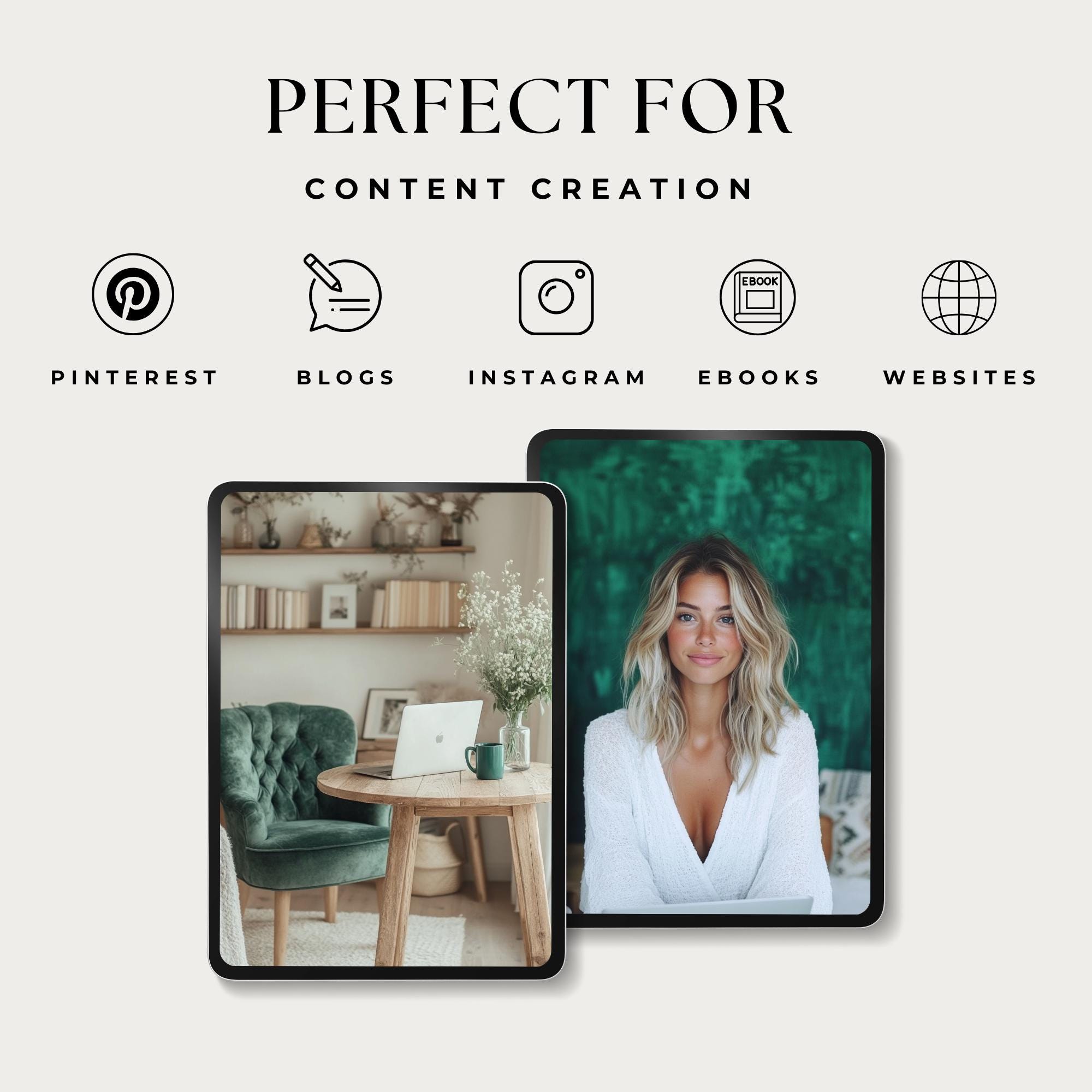Green Aesthetic Work From Home Stock Photos - Lifestyle Image Bundle ...