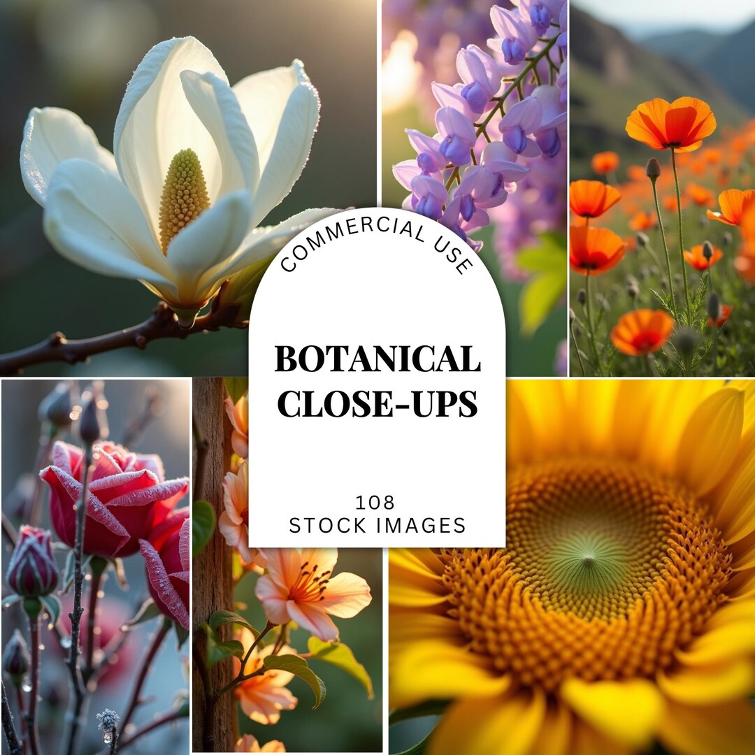 Macro Flower Stock Photos – Botanical Close-ups, Blog Content, Digital ...