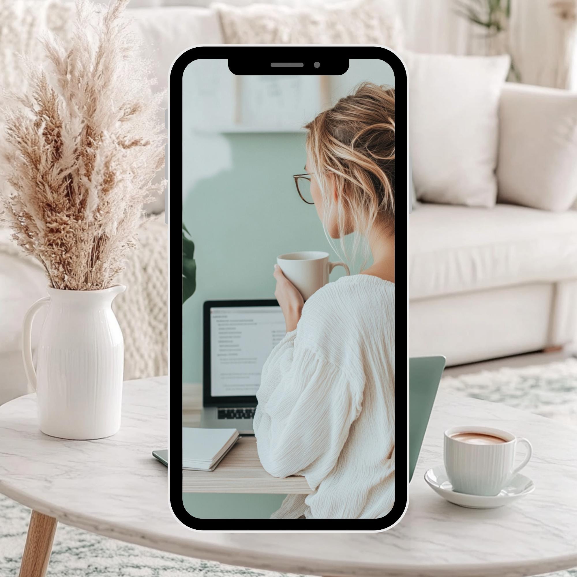 Green Aesthetic Work From Home Stock Photos - Lifestyle Image Bundle ...