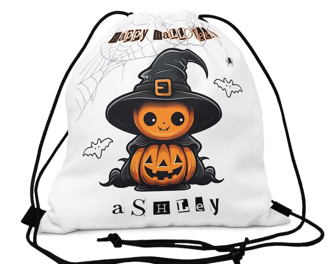 Halloween Drawstring Bag, Trick or Treat Bag, Halloween Backpack for ...
