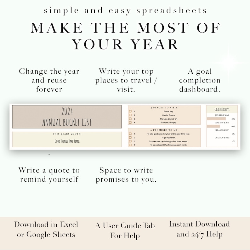 Bucket List Spreadsheet Neutral Bucket List Check List Bucket List ...