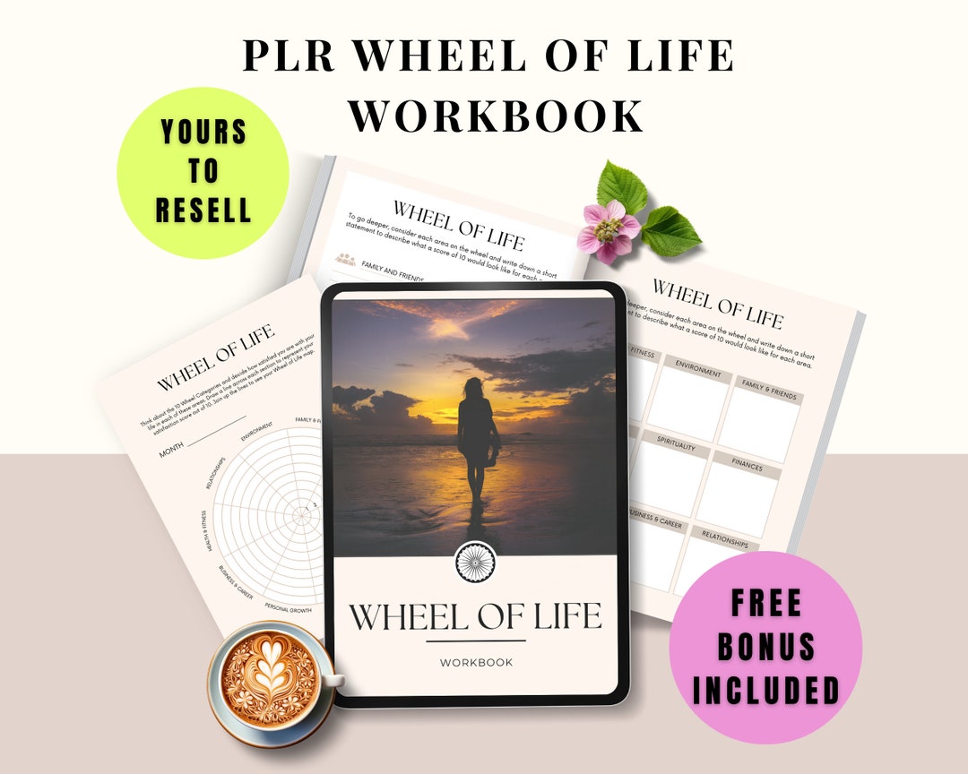 PLR Life Coaching Template, PLR Digital Products for Coach, PLR Wheel ...