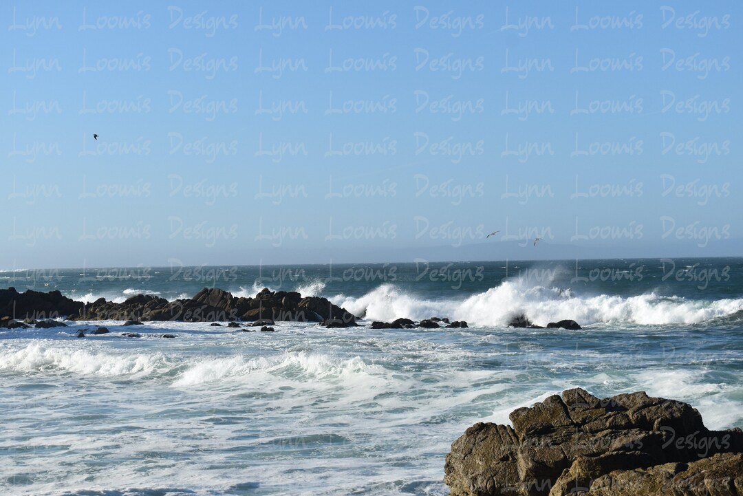 Wind in the Waves Digital Download, Monterey California Coast - Etsy