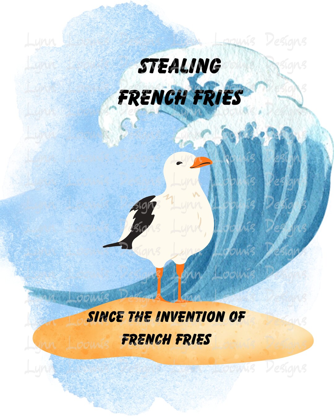 Seagull Funny Saying Digital Download, Seagull and Waves - Etsy
