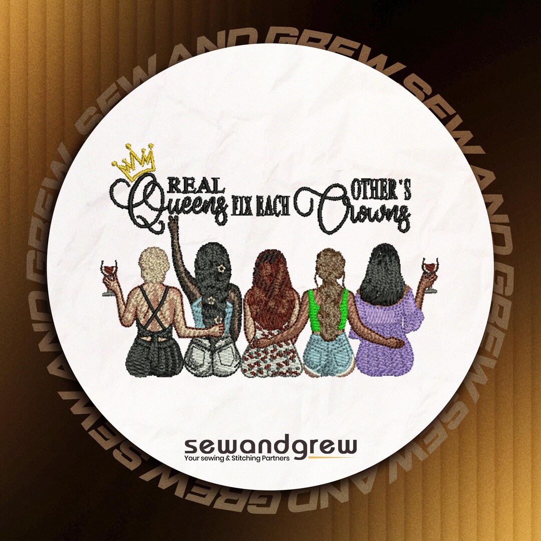 Real Queens Embroidery Design - Etsy