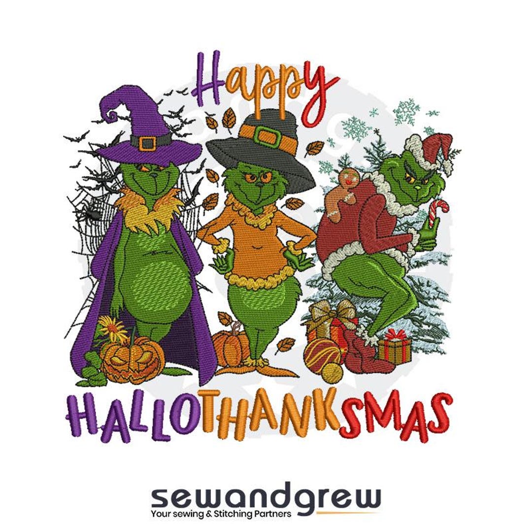Happy Thanksmas Embroidery Design - Etsy