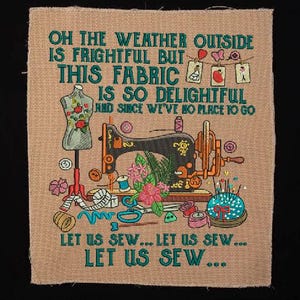 Let Us Sew Embroidery Design - Etsy