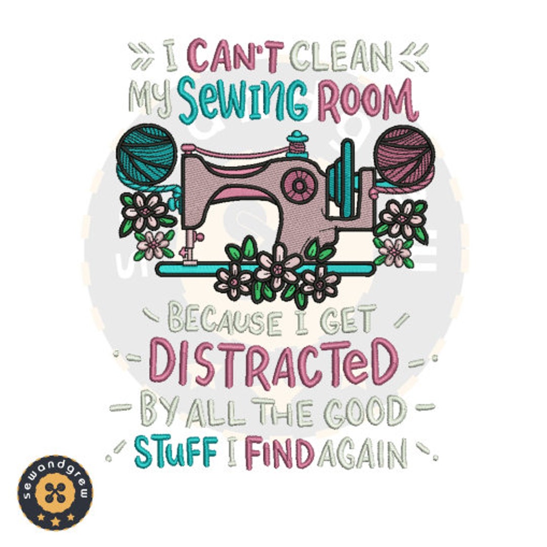 My Clean Sewing Room Embroidery Design - Etsy
