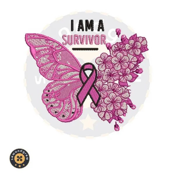 Cancer Survivor Embroidery Design - Etsy